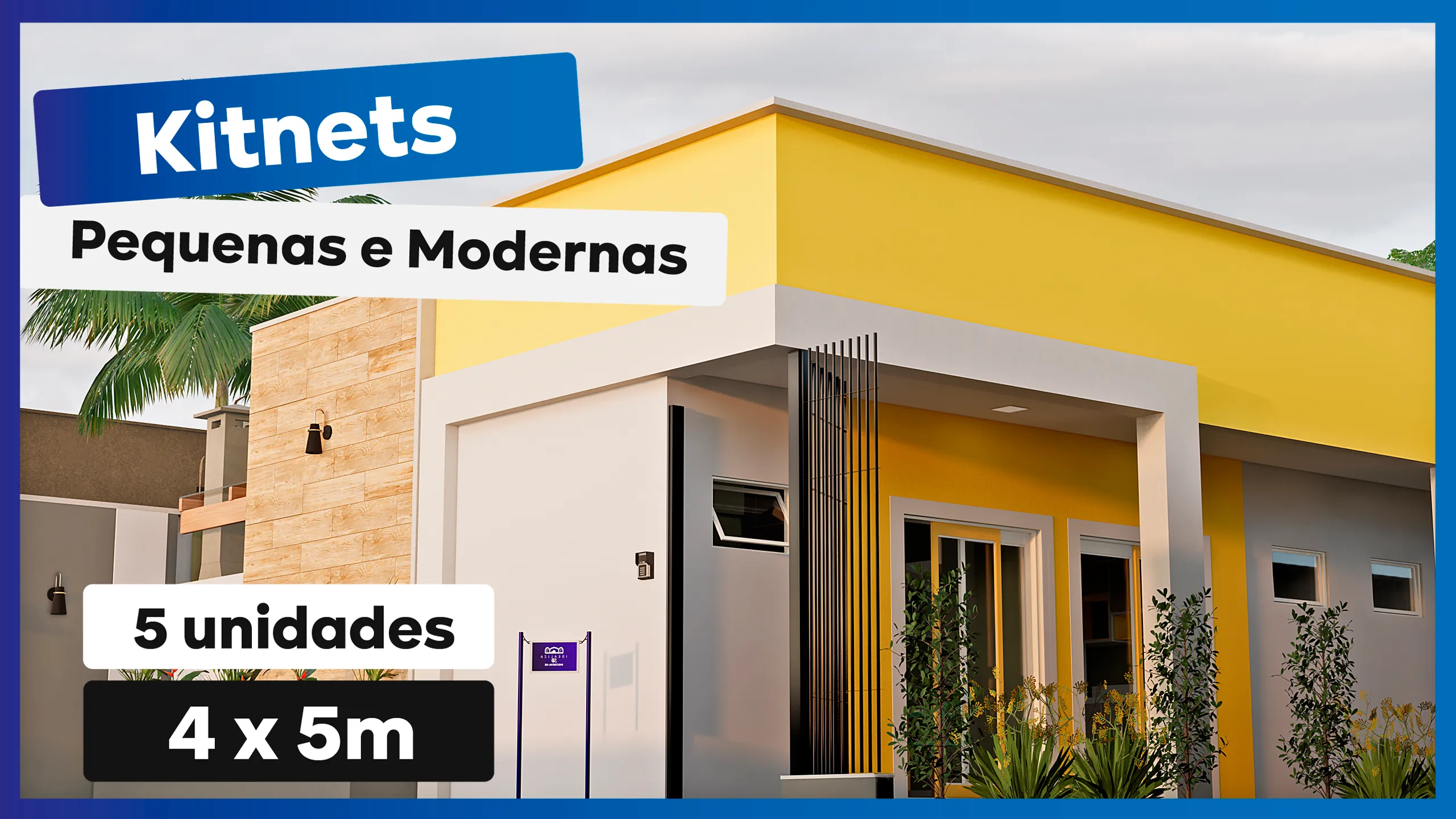 Kitnets pequenas e modernas | 4 x 5m - IDEALIZA3D